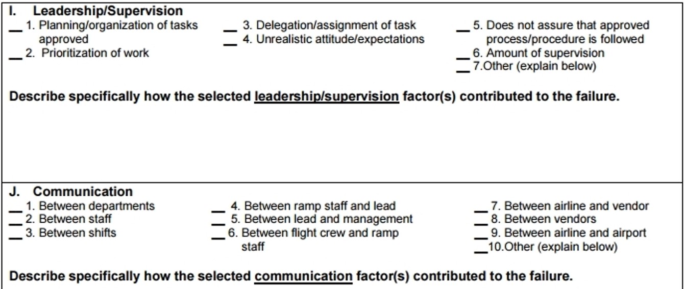 Ramp Error Decision Aid (REDA) | Ramp Accident Investigation ...